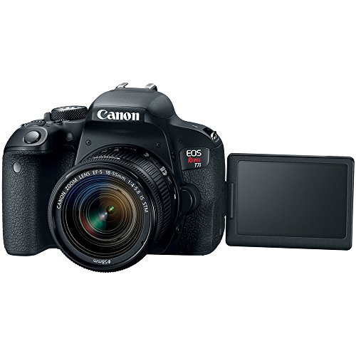 Canon EOS Rebel T7i Digital SLR Camera 1894C002 with EF-S 18-55mm IS STM + 64GB (EF-S 55-250mm Telephoto + EF 50mm STM) Triple Lens Exclusive Bundle