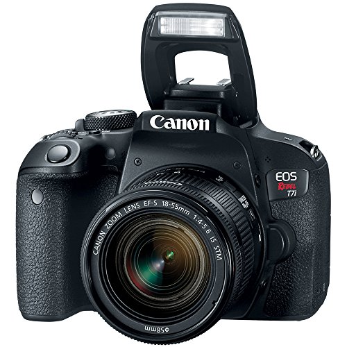 Canon EOS Rebel T7i Digital SLR Camera 1894C002 with EF-S 18-55mm IS STM + 64GB (EF-S 55-250mm Telephoto + EF 50mm STM) Triple Lens Exclusive Bundle