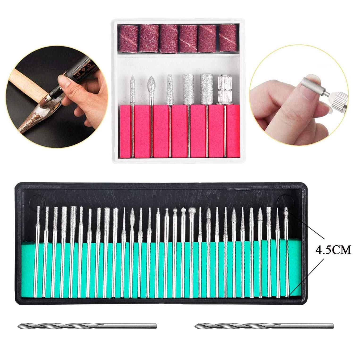 Uolor 108 Pcs Engraving Tool Kit, Multi-Functional Electric Corded Micro Engraver Etching Pen DIY Rotary Tool for Jewelry Glass Wood Ceramic Metal Plastic with Scriber, 82 Accessories and 24 Stencils
