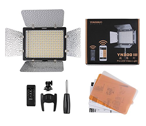YONGNUO YN300 III LED Camera Video Light with Adjustable Color Temperature 3200K-5600K for Canon Nikon Pentax Olympus Samsung