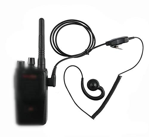 abcGoodefg Two Way Radio Earpiece, 2 Pin Walkie Talkie Earpiece Headset with PTT Mic Compatible with Motorola CP200 CP200D CLS1110 CLS1410 CLS1450 GP300 GP308