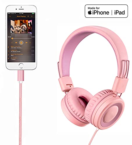 Aux Cord for iPhone, Lightning to 3.5mm Audio Nylon Braided Cable for iPhone 12 11 XS XR X 8 7 6 iPad iPod to Car/Home Stereo/Headphone/Speaker, Apple MFi Certified Headphone Jack Adapter