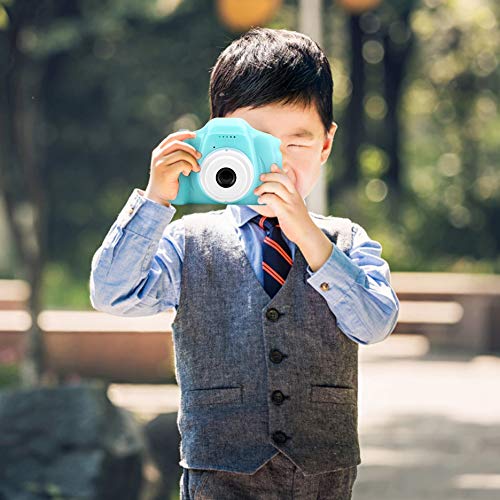 Children Camera, Comfortable Eye Friendly Cute Digital Camera Kid Camera DIY Photos Mini Camera for Children Toy(Green)