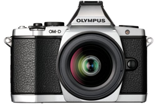 Olympus OM-D E-M5 16MP Live MOS Interchangeable Lens Camera with 3.0-Inch Tilting OLED Touchscreen and 12-50mm Lens (Silver) - International Version (No Warranty)