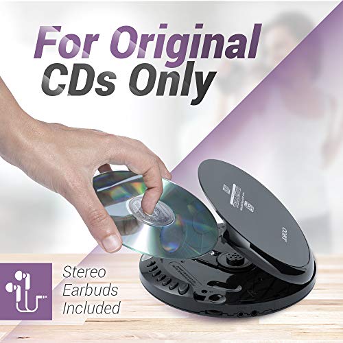 Coby Portable Compact Anti-Skip CD Player β Lightweight & Shockproof Music Disc Player w/ Pro-Quality Earbuds - For Kids & Adults - Home Car & Travel