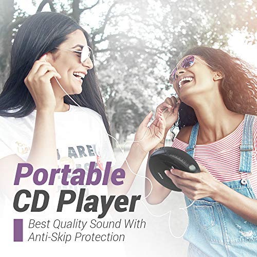 Coby Portable Compact Anti-Skip CD Player β Lightweight & Shockproof Music Disc Player w/ Pro-Quality Earbuds - For Kids & Adults - Home Car & Travel