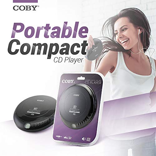 Coby Portable Compact Anti-Skip CD Player β Lightweight & Shockproof Music Disc Player w/ Pro-Quality Earbuds - For Kids & Adults - Home Car & Travel