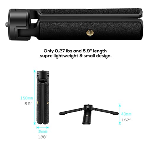 EaxanPic Extended Handle Grip/Tripod 2 in 1 for Gimbal Stabilizer, Tabletop Tripod Stand and Handle Grip for DJI Ronin-S, Zhiyun WEEBILLs, Zhiyun Crane, Desktop Tabletop Tripod Stand for DSLR Cameras