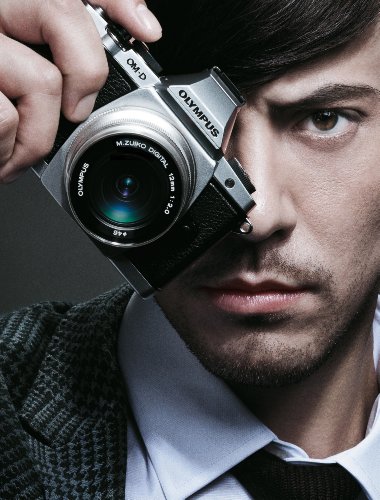 Olympus OM-D E-M5 16MP Live MOS Interchangeable Lens Camera with 3.0-Inch Tilting OLED Touchscreen and 12-50mm Lens (Silver) - International Version (No Warranty)