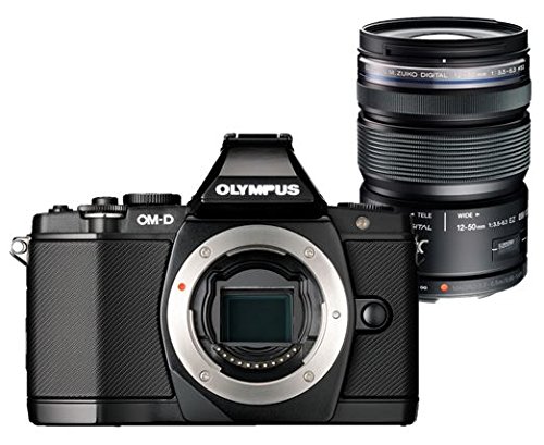 Olympus OM-D E-M5 16MP Live MOS Interchangeable Lens Camera with 3.0-Inch Tilting OLED Touchscreen and 12-50mm Lens (Silver) - International Version (No Warranty)
