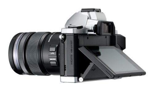 Olympus OM-D E-M5 16MP Live MOS Interchangeable Lens Camera with 3.0-Inch Tilting OLED Touchscreen and 12-50mm Lens (Silver) - International Version (No Warranty)