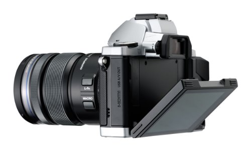 Olympus OM-D E-M5 16MP Live MOS Interchangeable Lens Camera with 3.0-Inch Tilting OLED Touchscreen and 12-50mm Lens (Silver) - International Version (No Warranty)