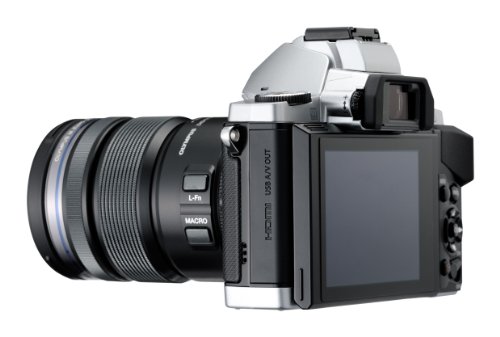 Olympus OM-D E-M5 16MP Live MOS Interchangeable Lens Camera with 3.0-Inch Tilting OLED Touchscreen and 12-50mm Lens (Silver) - International Version (No Warranty)