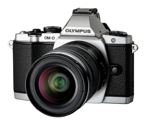 Olympus OM-D E-M5 16MP Live MOS Interchangeable Lens Camera with 3.0-Inch Tilting OLED Touchscreen and 12-50mm Lens (Silver) - International Version (No Warranty)