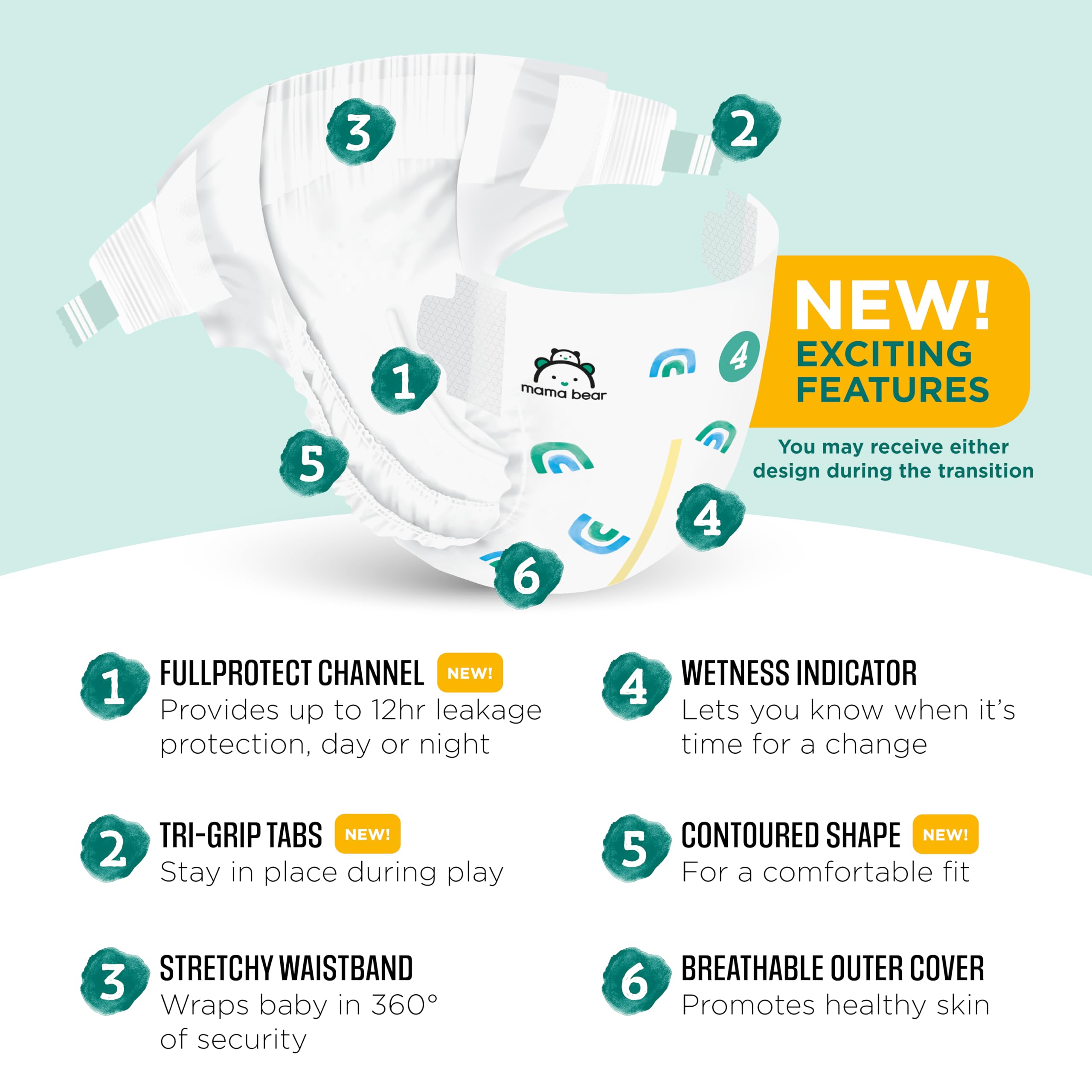 Amazon Brand - Mama Bear Gentle Touch Diapers, Hypoallergenic, Size 4, 148 Count (4 packs of 37)