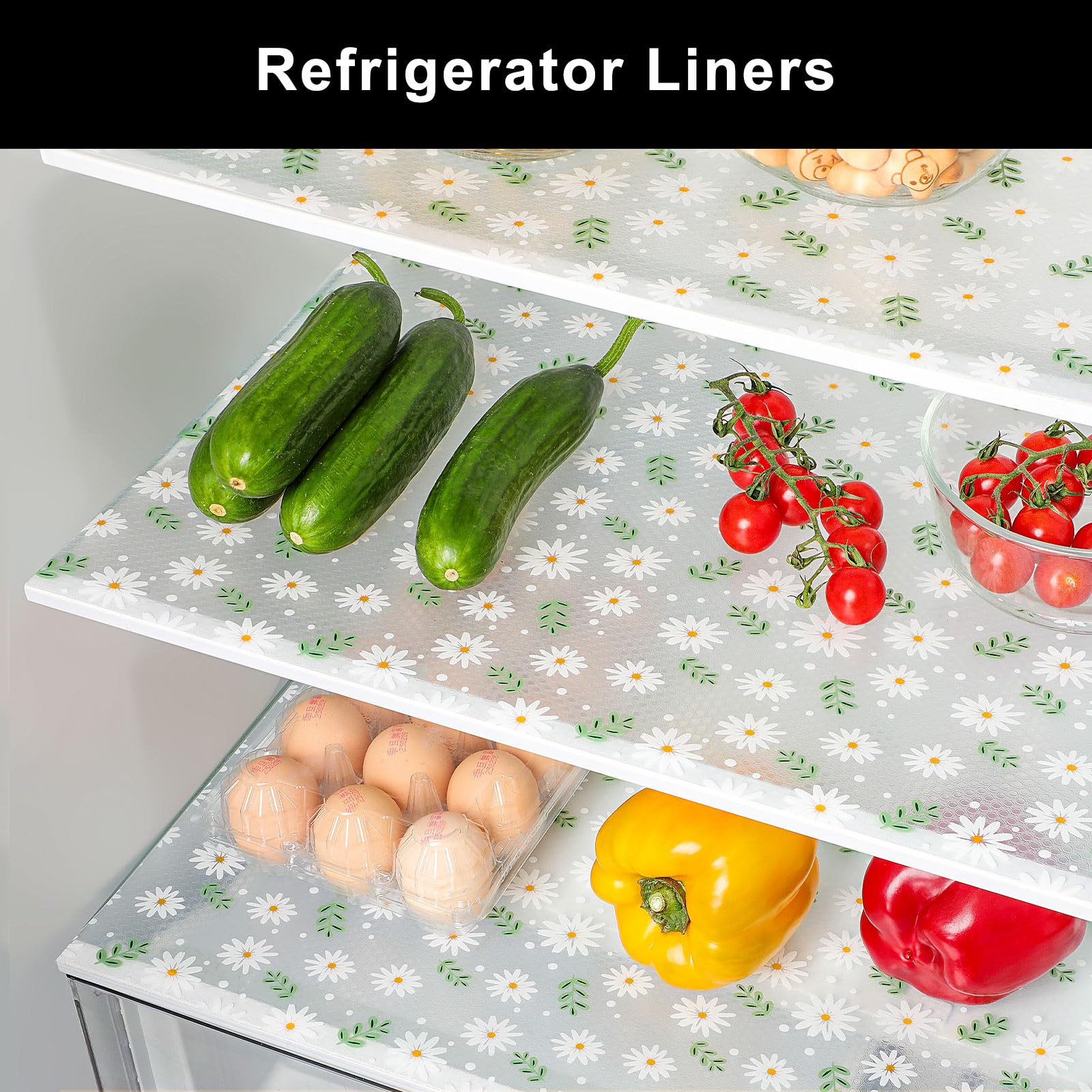 Cooyes Shelf Liner – Premium Non-Adhesive Cabinet & Drawer Liner for Kitchen – Waterproof Shelf Paper with Modern Pattern – Durable EVA Cabinet Mat – Easy to Cut