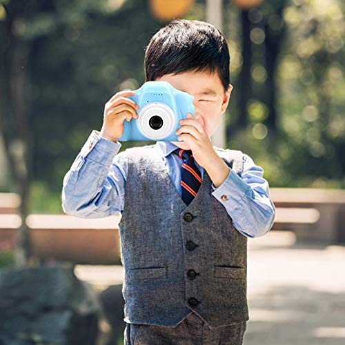 Digital Camera, Kid Camera Cartoon Photo Mini Camera Cute Children Camera for Children Toy(Blue)