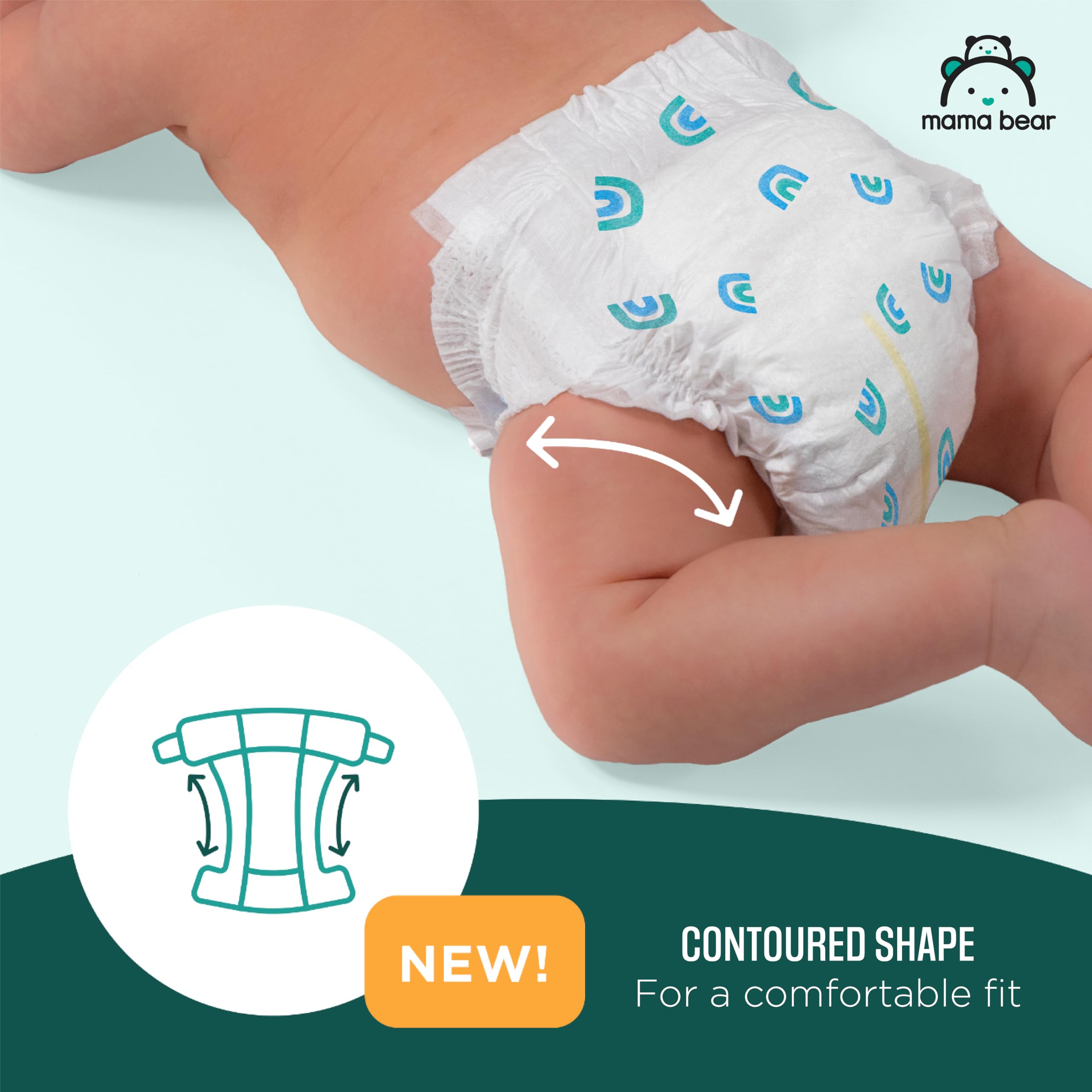 Amazon Brand - Mama Bear Gentle Touch Diapers, Hypoallergenic, Size 4, 148 Count (4 packs of 37)