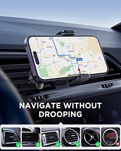 Magnetic Wireless Car Charger Mount, Compatible with MagSafe Car Mount Charger for iPhone 14 13 12 Pro Max Plus Mini, Auto Clamping (Power Supply not Included)