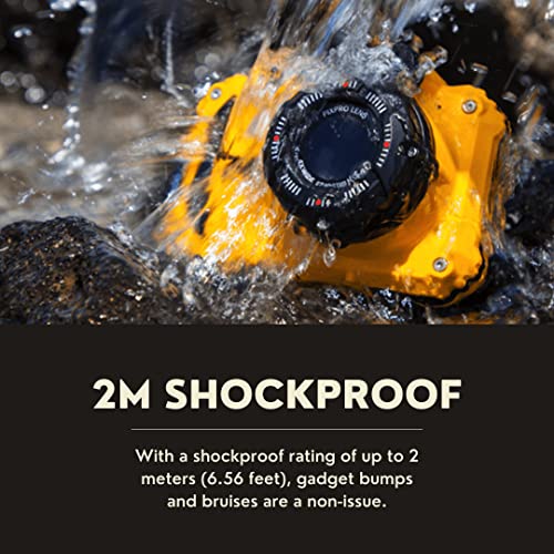 Kodak PIXPRO WPZ2 Rugged Waterproof 16MP Digital Camera with 4X Optical Zoom with Koah Nostrand Gadget Bag with Accessory Kit, 32GB UHS-I microSDHC, and Floating Strap Bundle (4 Items)