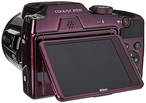 Nikon B500 16 MP Point & Shoot Digital Camera, Plum