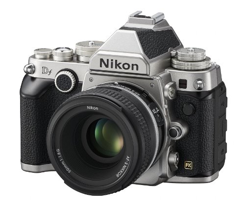 Nikon Df 16.2 MP CMOS FX-Format Digital SLR Camera with AF-S NIKKOR 50mm f/1.8G Special Edition Lens (Silver)