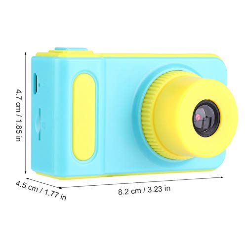 FikaLife 2 Inch 1080P Digital Toy Children's Camera Cartoon Outdoor Small Camera Gift(Blue)