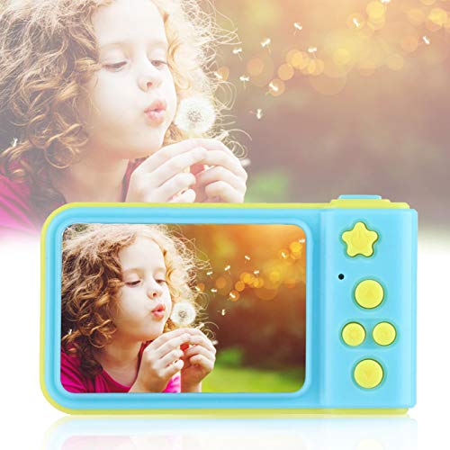 FikaLife 2 Inch 1080P Digital Toy Children's Camera Cartoon Outdoor Small Camera Gift(Blue)
