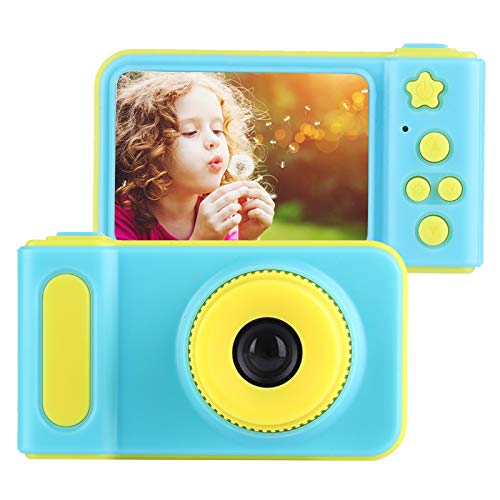 FikaLife 2 Inch 1080P Digital Toy Children's Camera Cartoon Outdoor Small Camera Gift(Blue)