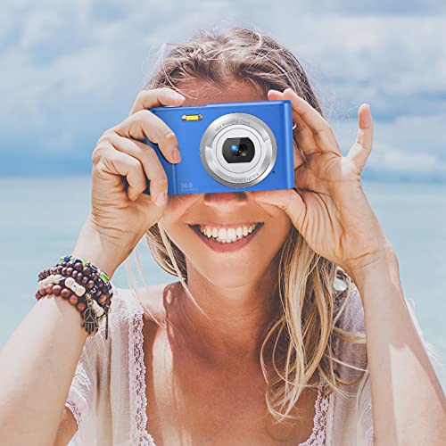 Digital Camera for Kids Boys and Girls - 36MP Children's Camera with 32GB SD Card,Full HD 1080P Rechargeable Electronic Mini Camera for Students, Teens, Kids(Light Blue)