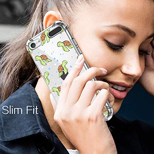 ZIYE Compatible with iPod Touch 7th Generation Case,iPod Touch 6 5 Case Clear,Shockproof Protective Case for iPod Touch 5/iPod Touch 6/iPod Touch 7 Case Turtle
