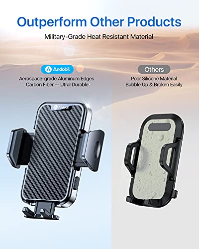 andobil Car Vent Phone Holder Mount [Upgraded Steel Hook, 3-Point Stable] Universal Vent Clip Cell Phone Holder Compatible with iPhone 14 Pro Max, Plus, 13, 12, S22, S23 etc, 360 Adjustable Holder