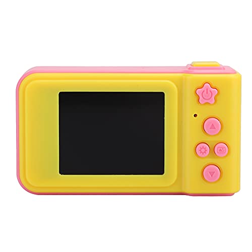 FECAMOS Camera Toy, Kids Digital Dual Camera HD Digital Video, for Leisure and Entertainment for Boys or Girls for Kids(Pink (no Memory Card))