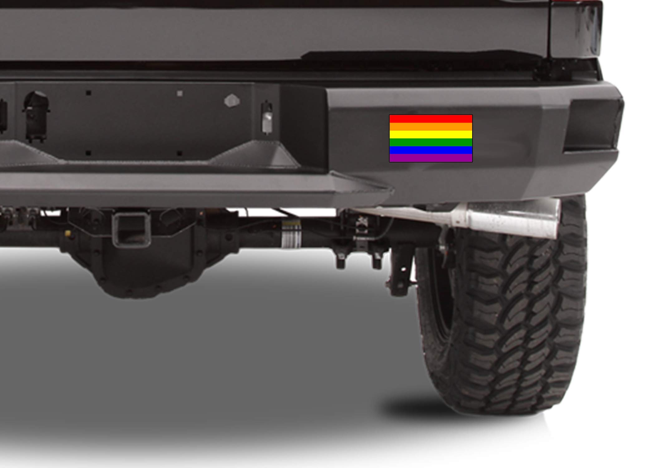 Rogue River Tactical LGBT Rainbow Flag Sticker Car Decal Bumper Sticker Gay Pride Lesbian Bisexual Transgender Support (5x3)