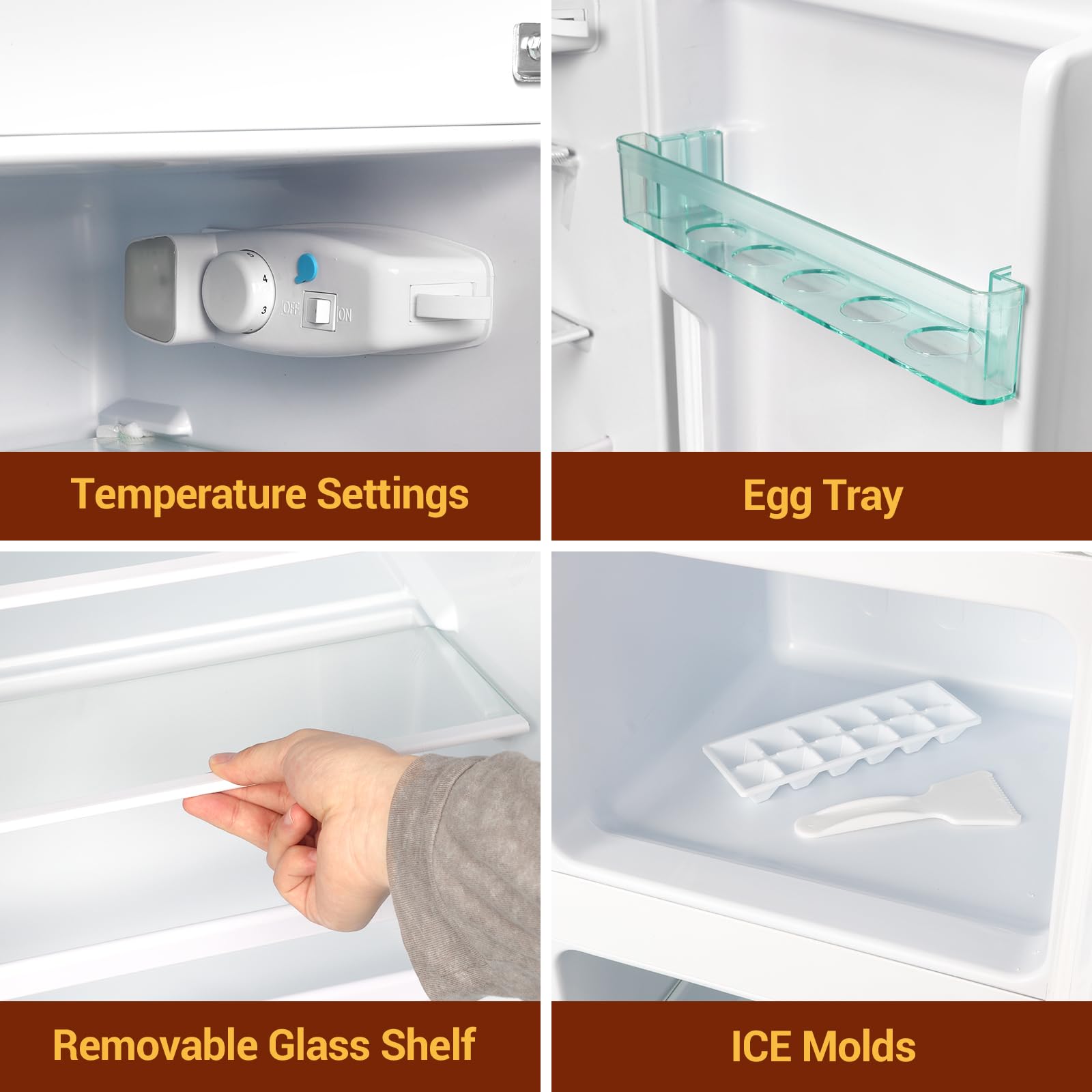 Tymyp FLS-80G-cream-ZQL11 Compact Refrigerator, Cream