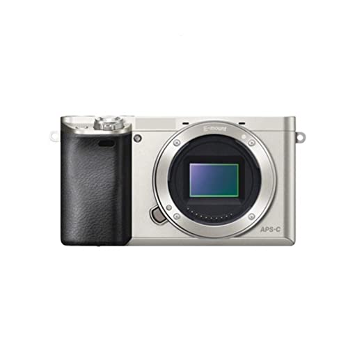 DYOSEN Digital Camera A6000 Mirrorless Digital Camera Body Only Silver ILCE-6000-24.3MP -Full HD Video Digital Camera Photography (Color : B)