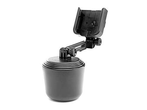 WeatherTech CupFone XL with Extension, Cell Phone Mount for Car, Universal with Black Plastic Knobs