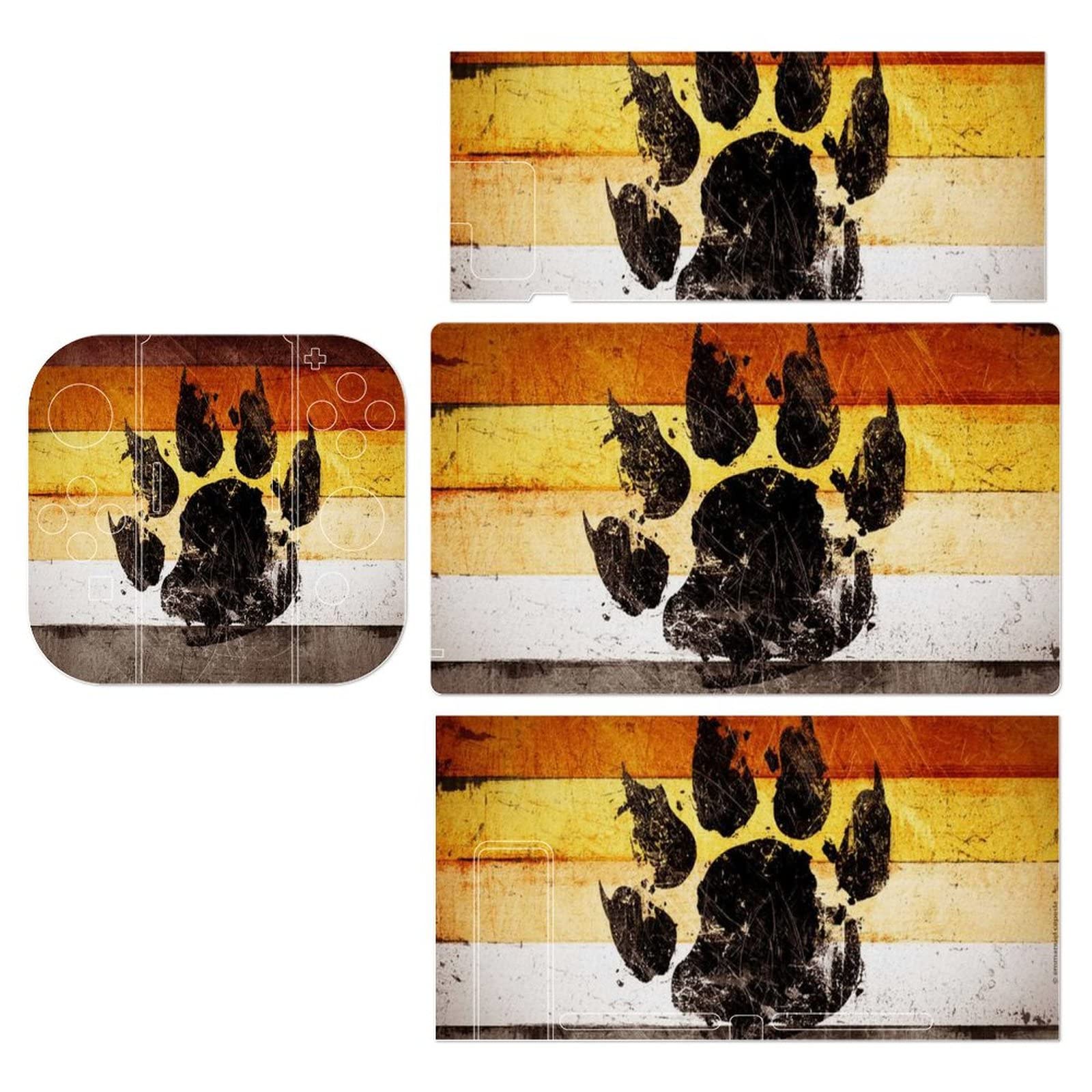 Gay Bear Flag Full Set Protector Sticker Cover for Switch Console and Switch Lite Slim Skin
