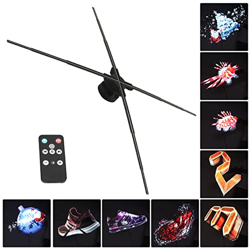 3D Hologram Fan Advertising Display LED Fan, 39in 2K HD 1184 LED WiFi 3D Holofan Projector for Christmas, Halloween,Business,Shop,Holiday Support Screen Casting(US)