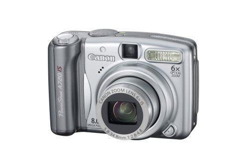 Canon PowerShot A720IS 8MP Digital Camera with 6x Optical Image Stabilized Zoom (OLD MODEL)
