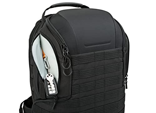 Lowepro ProTactic 350 AW II Modular Backpack with All Weather Cover, Camera Bag for Professional Use, Insert for Laptop Up to 13 Inch, Backpack for Professional Cameras and Drones, LP37176-GRL, Black