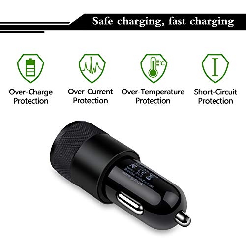 USB C Fast Car Charger,30W 3.0 PD Type C Car Adapter 2 Port USB C Car Plug Compatible for iPhone 14/13/12 Pro Max/11 Pro Max/SE/X/XR/8/7/6 Plus,Samsung Galaxy S23 S22 S21 S20 S10 Plus,Google Pixel 7 6