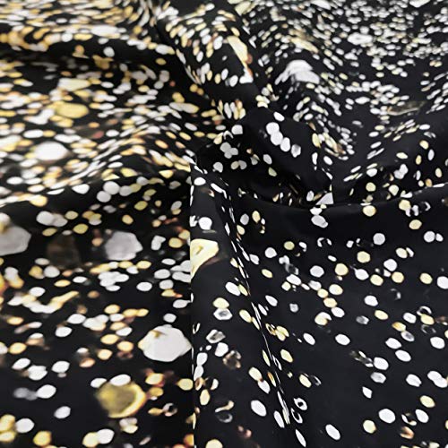 SJOLOON Black and Gold Backdrop Golden Spots Backdrop Vinyl Photography Backdrop Vintage Astract Background for Family Birthday Party Newborn Studio Props 11547(10x8FT)
