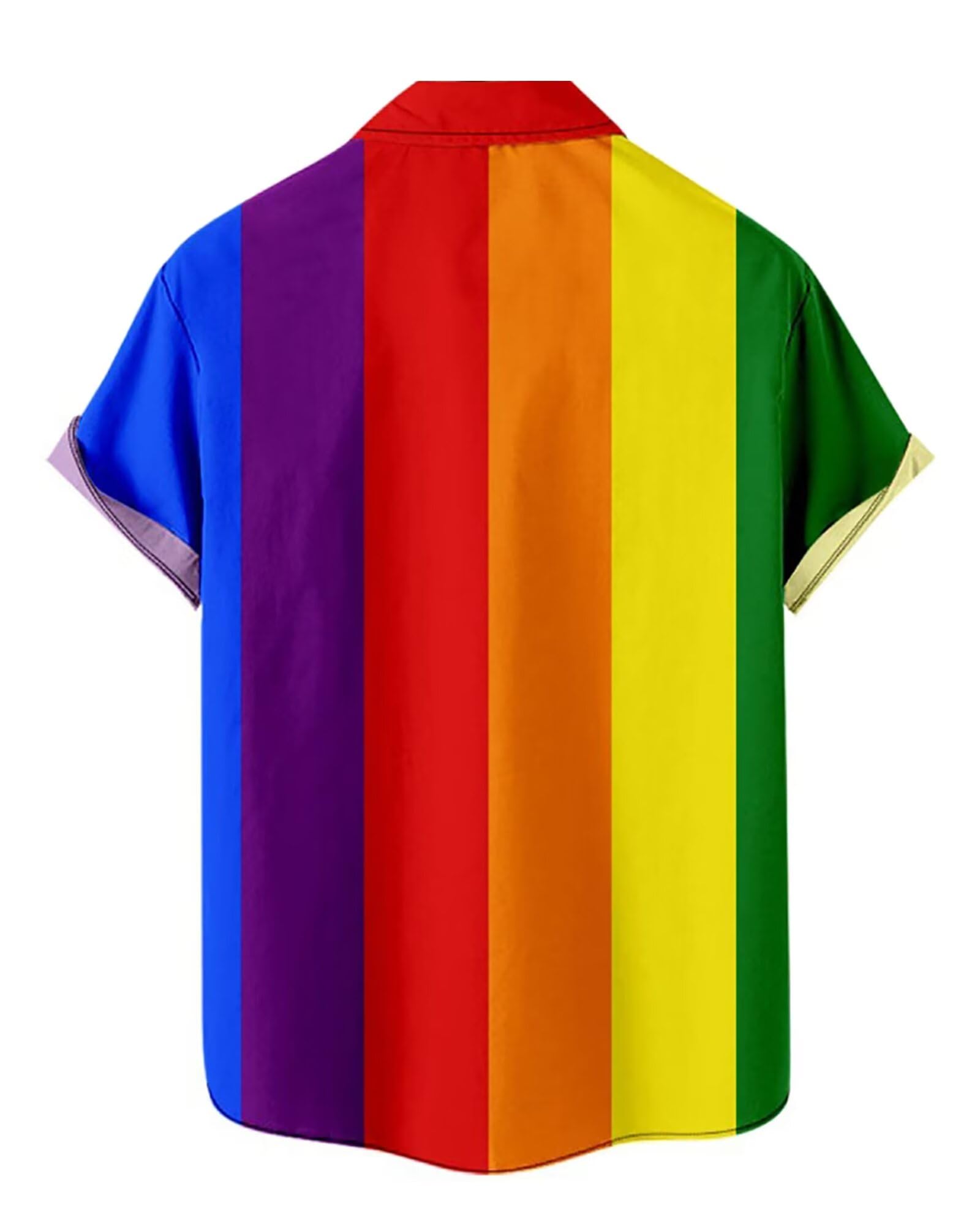 Gwnnb Gay Shirts for Men Bowling Print Short Sleeve Regular Fit Hawaiian Casual Button Down Beach Shirts