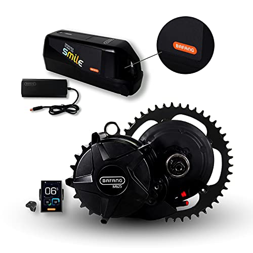 BAFANG Mid Drive Motor Kit Electric Bicycle Conversion Kit Central Motor 50.4V 750W 68mm 100mm for Road Bike with 50.4V 19Ah Removable Lithium Battery (New DIY Model Series) for MTB, City Road Bike