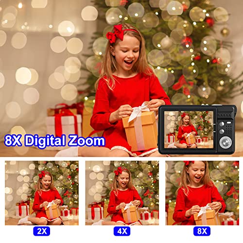 Digital Camera,4k 48 MP Mini Kid Camera,Video Camera 2.7inch Digital Zoom,Pocket Camera for Beginners