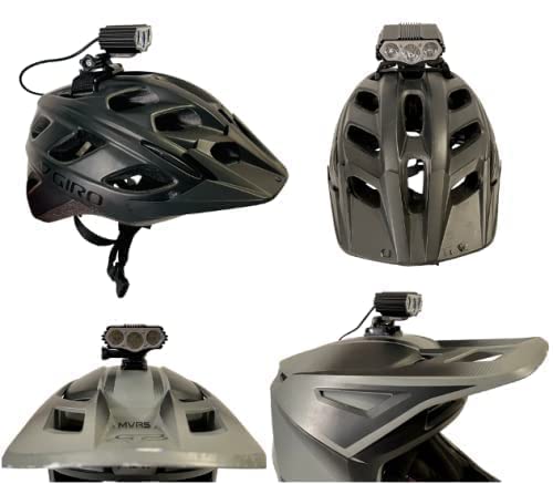 Night Owl Helmet Light Kit with 10pc GoPro Compatible Mount System, Powerful 3000 Lumen LED Riding Light Mount-Anywhere Motorcycle, Bicycle, Ski, Snowmobile, Dirt Bike & More - USA Based