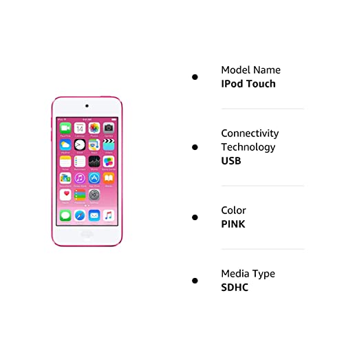 Apple iPod Touch 32GB Pink (6th Generation) MKHQ2LL/A (Renewed)