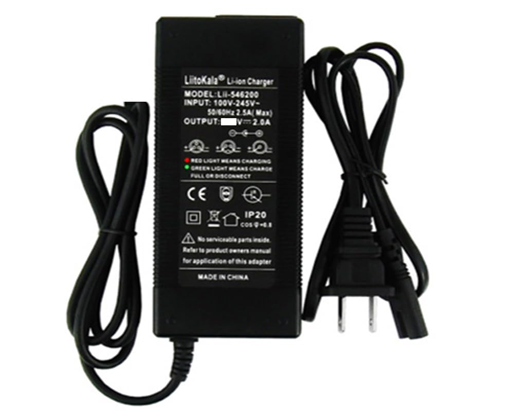 Replacement Charger for Engwe Ebike EP2 Pro Engine Pro Engine Pro (Aurora) X26 P26 MTB 250W C20 Pro M20 L20 1.0 All Model Except T14 with 48V Lithium-ion Battery Electric Bike