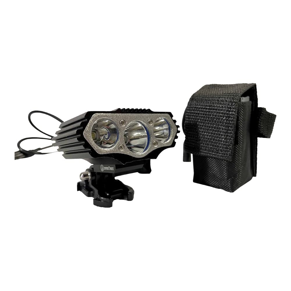 Night Owl Helmet Light Kit with 10pc GoPro Compatible Mount System, Powerful 3000 Lumen LED Riding Light Mount-Anywhere Motorcycle, Bicycle, Ski, Snowmobile, Dirt Bike & More - USA Based